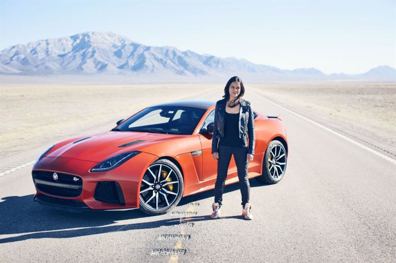 MICHELLE RODRIGUEZ DRIVES A JAGUAR AT 200MPH - Action A Go Go, LLC